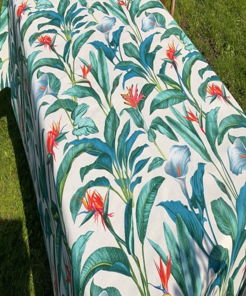 Best Oilcloth. French, Linen, Extra Wide -NorfolkOilcloth
