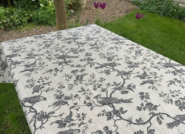 Best Oilcloth. French, Linen, Extra Wide -NorfolkOilcloth