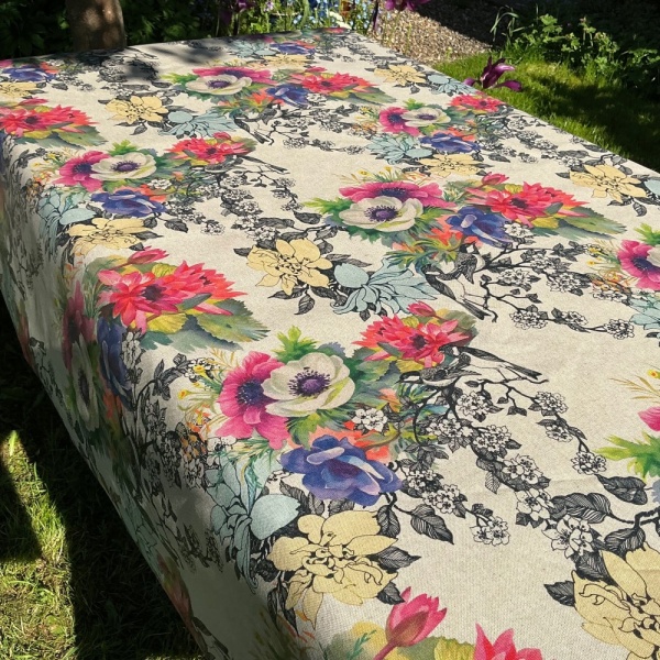 Best Oilcloth. French, Linen, Extra Wide -NorfolkOilcloth