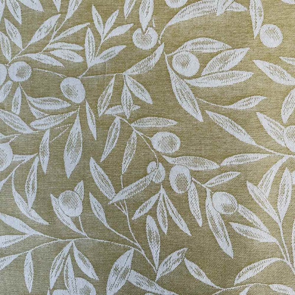 Olivade Damask Extra Wide French Oilcloth in Natural. 175 cms ...