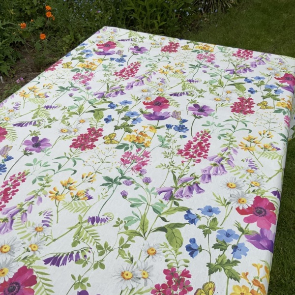 Best Oilcloth. French, Linen, Extra Wide -NorfolkOilcloth