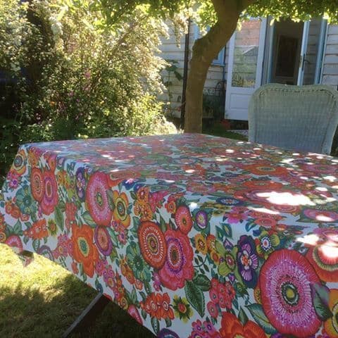 Exotic Leaves Extra Wide Oilcloth -NorfolkOilcloth