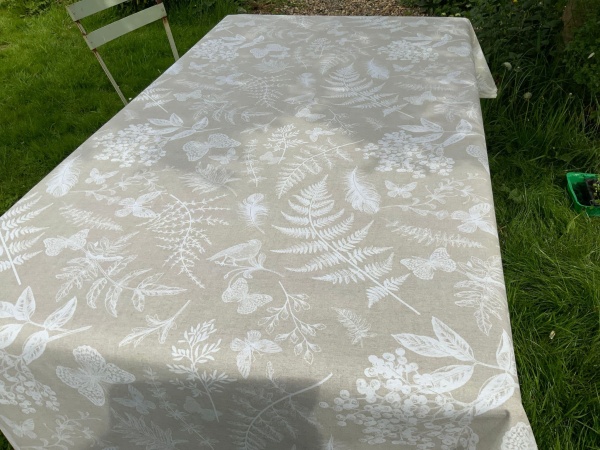 Best Oilcloth. French, Linen, Extra Wide -NorfolkOilcloth