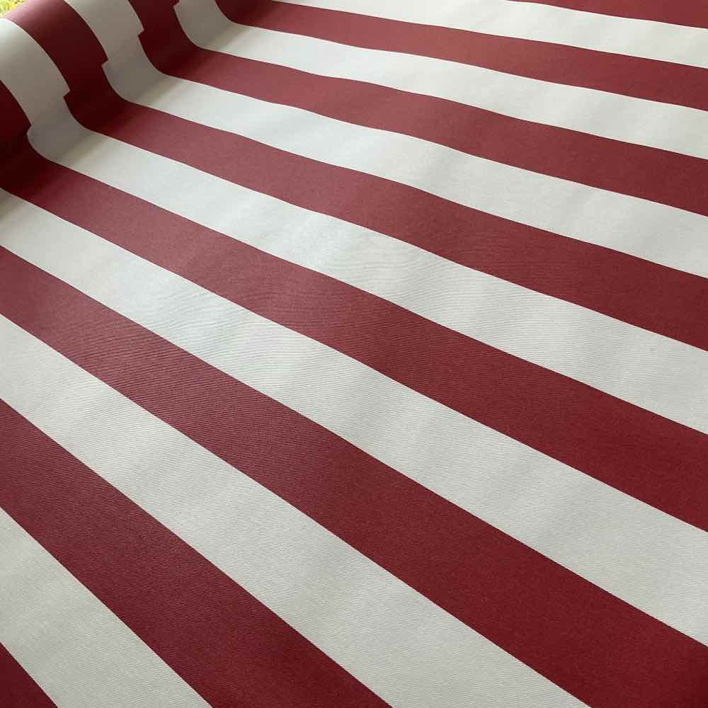 Summers Stripe Extra Wide Acrylic Oilcloth in Jade -NorfolkOilcloth