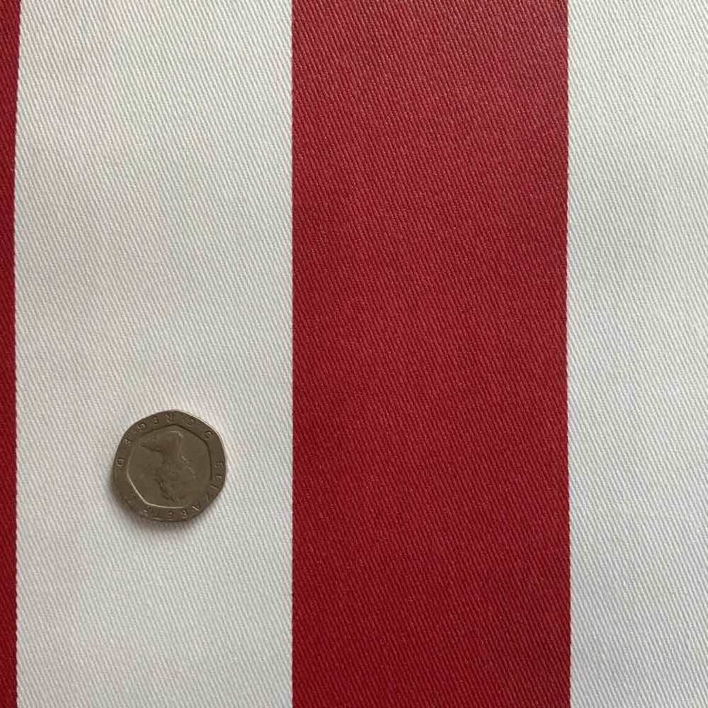 Summers Stripe Extra Wide Acrylic Oilcloth in Jade -NorfolkOilcloth