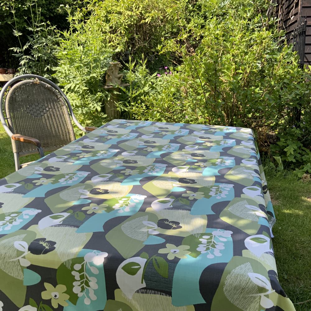 Exograph Extra Wide French Oilcloth in Grey -NorfolkOilcloth