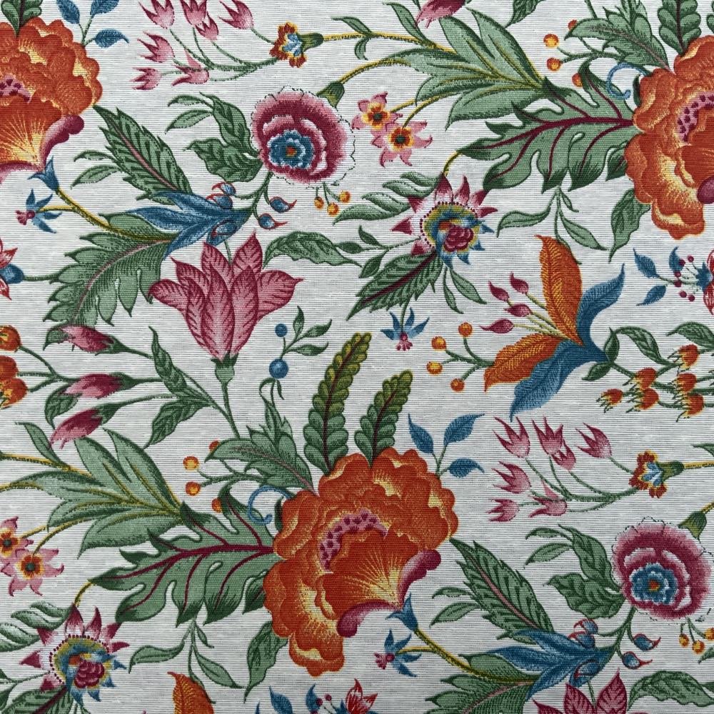 Exquisit Extra Wide Acrylic Oilcloth in Orange -NorfolkOilcloth