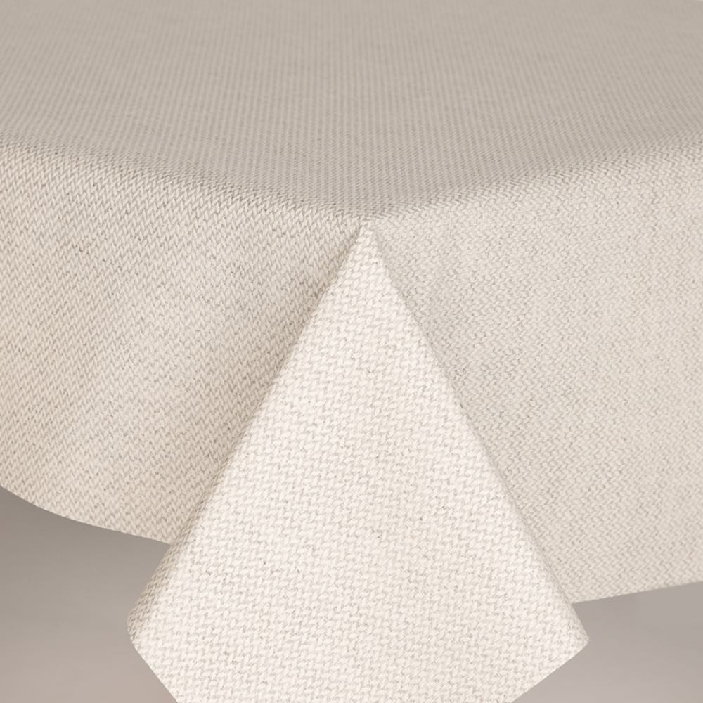 Grey Plain Herringbone Extra Wide French Oilcloth 140 cms. -NorfolkOilcloth