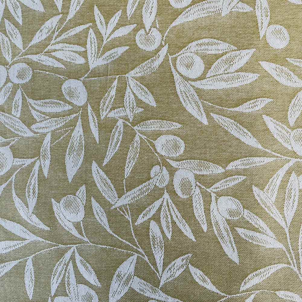 Olivade Damask Extra Wide French Oilcloth in Green. 175 cms ...