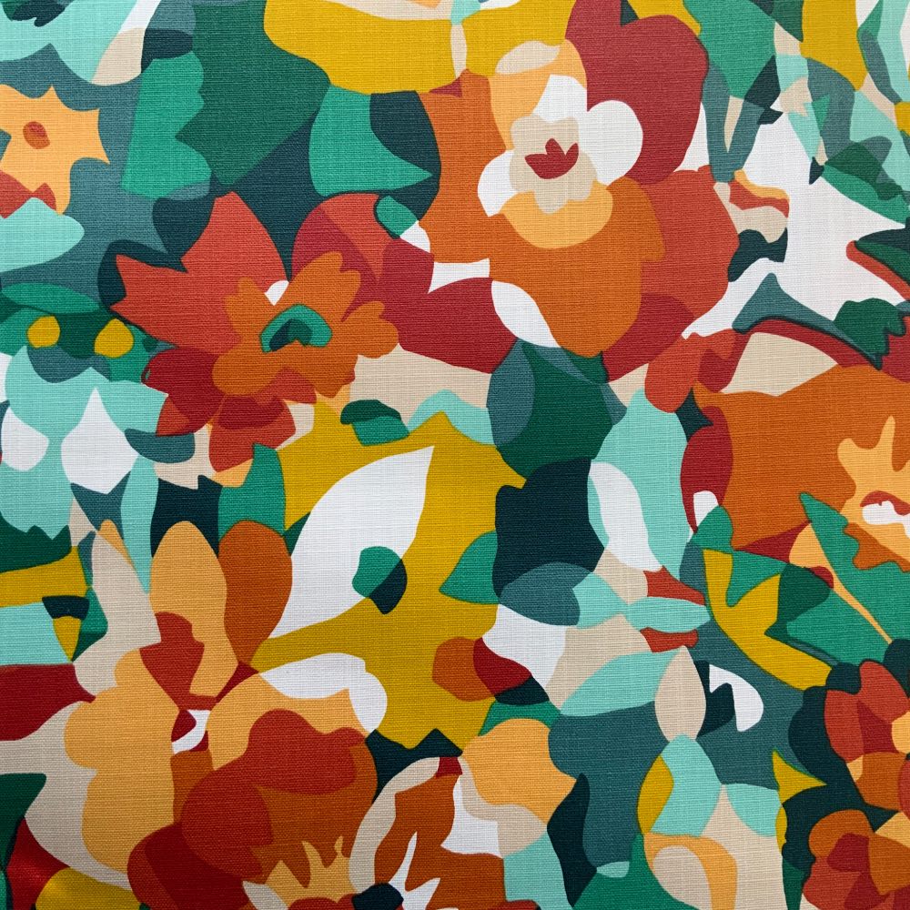 Rosemary Extra Wide French Oilcloth in Terracotta -NorfolkOilcloth