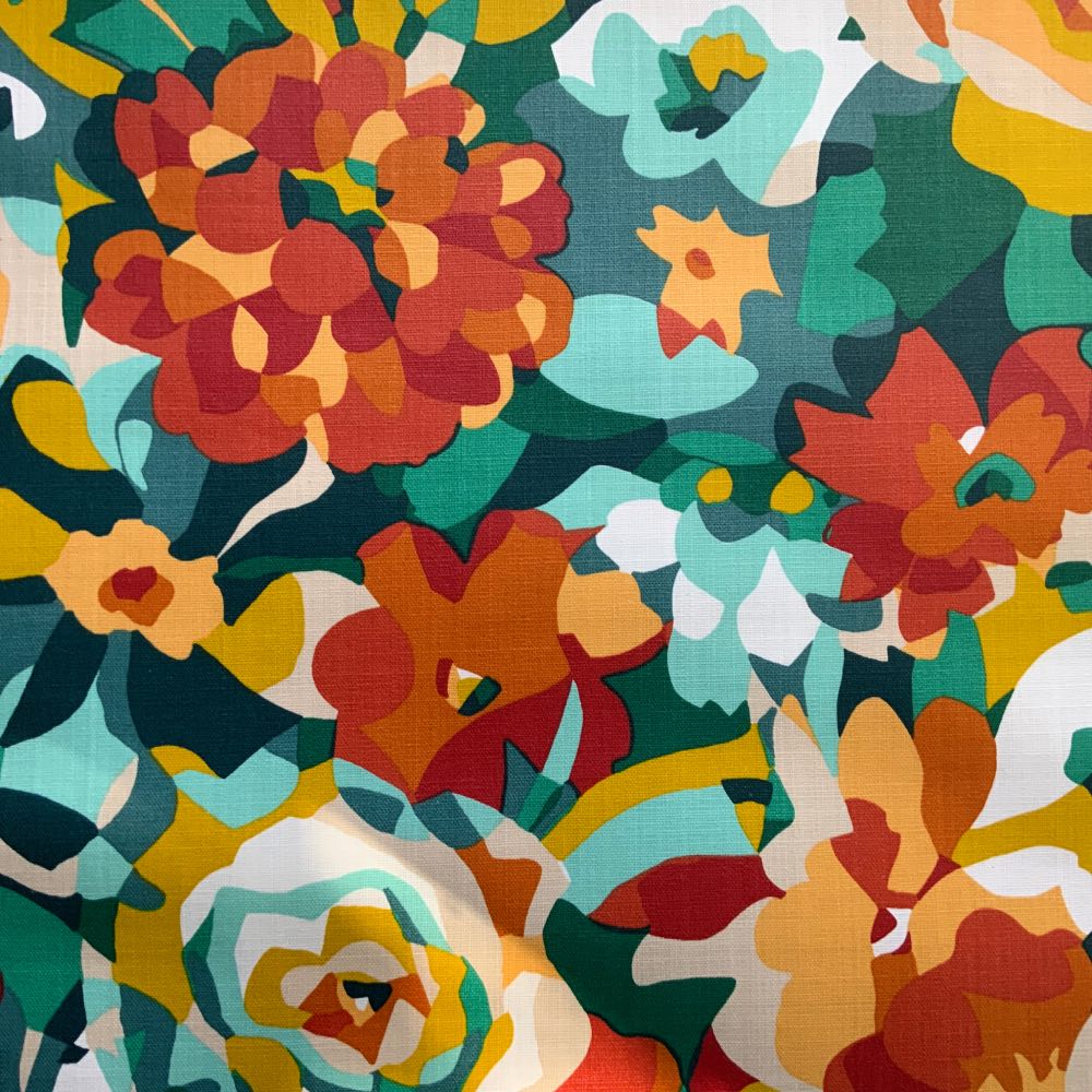 Rosemary Extra Wide French Oilcloth in Terracotta -NorfolkOilcloth