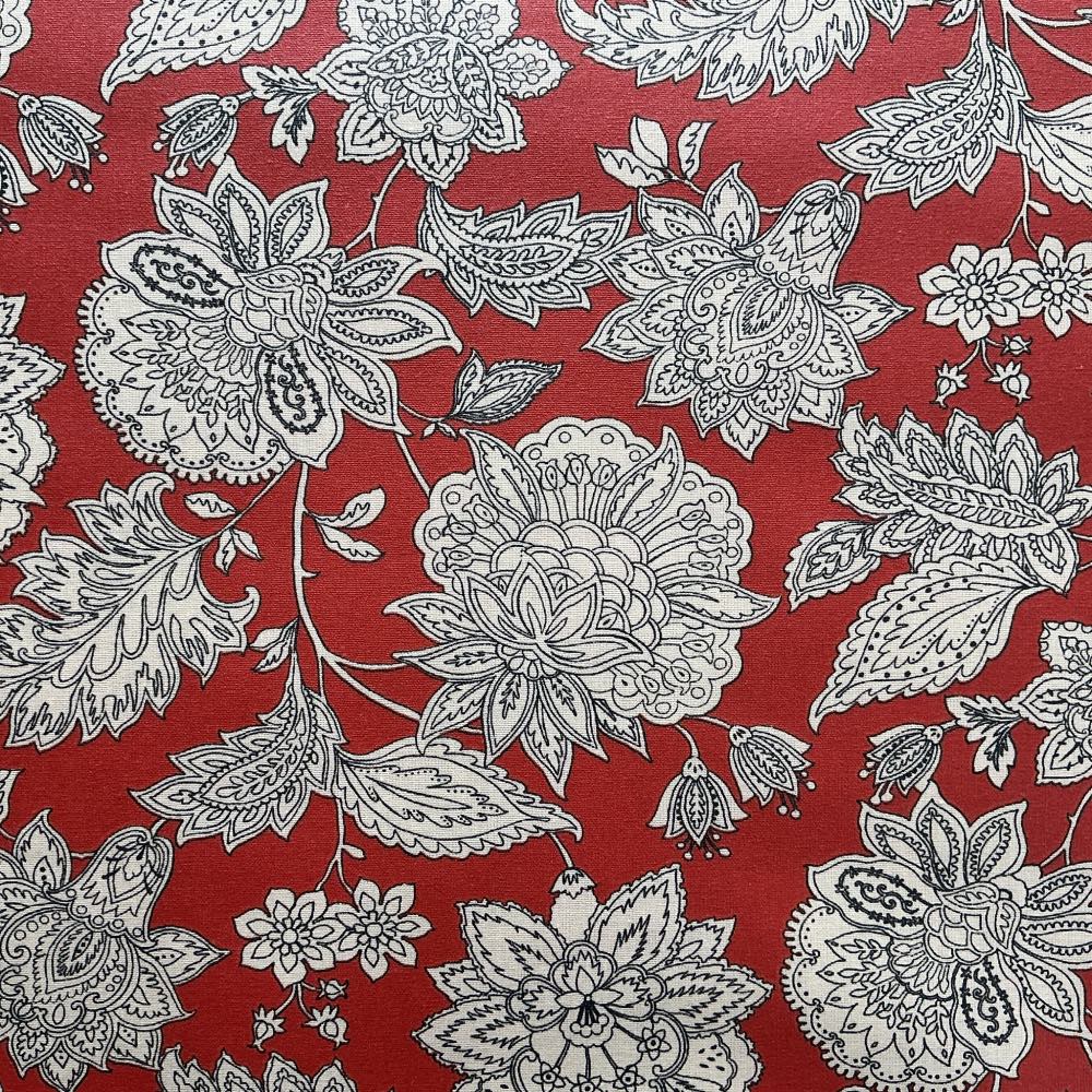 Sharma Extra Wide French Oilcloth in Terracotta -NorfolkOilcloth
