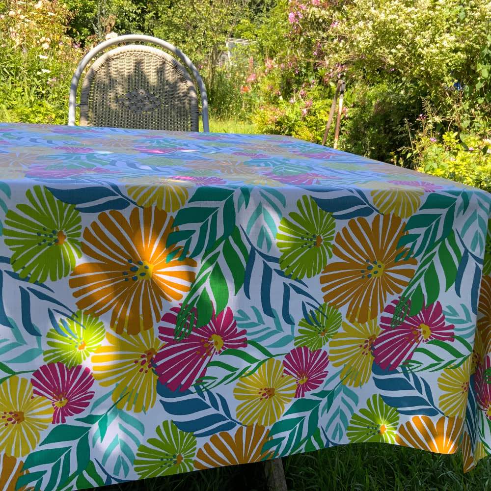 Superbe Extra Wide French Oilcloth in Yellow -NorfolkOilcloth