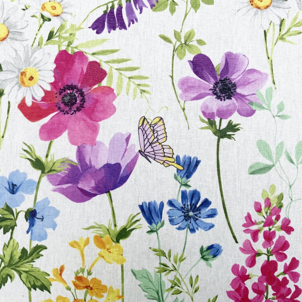 Wild Garden Extra Wide French Oilcloth -NorfolkOilcloth