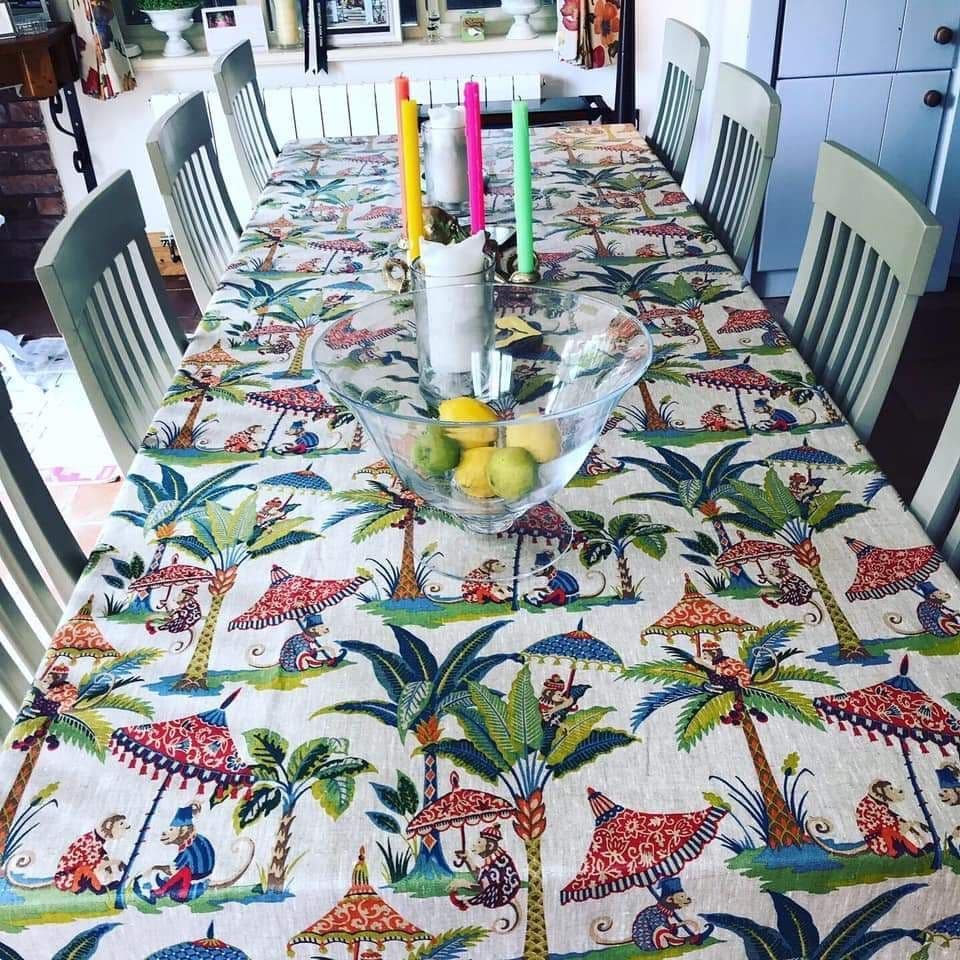 Exotic Monkey Oilcloth & Fabric -NorfolkOilcloth