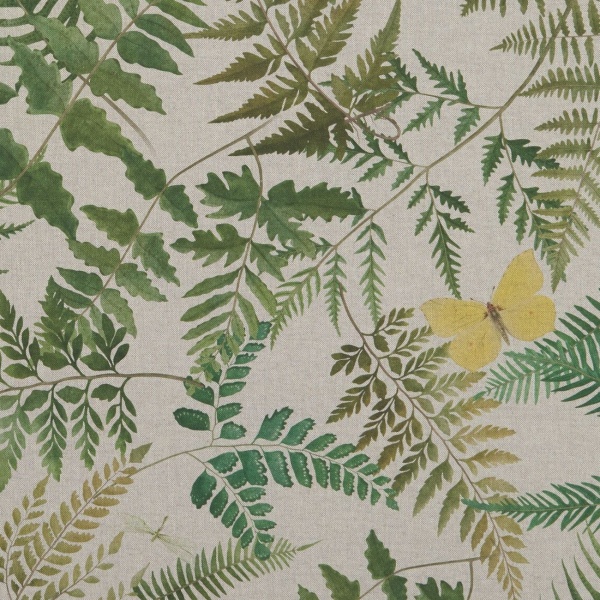 Fern Glade Oilcloth in Linen -NorfolkOilcloth