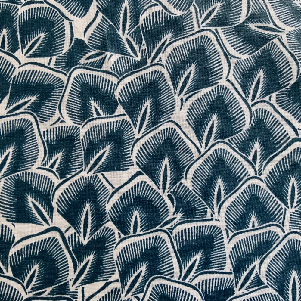 Shelton Extra Wide French Oilcloth in Marine -NorfolkOilcloth